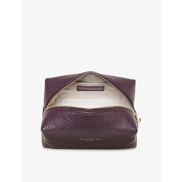 ASPINAL OF LONDON London Medium Leather Cosmetic Case - Fig