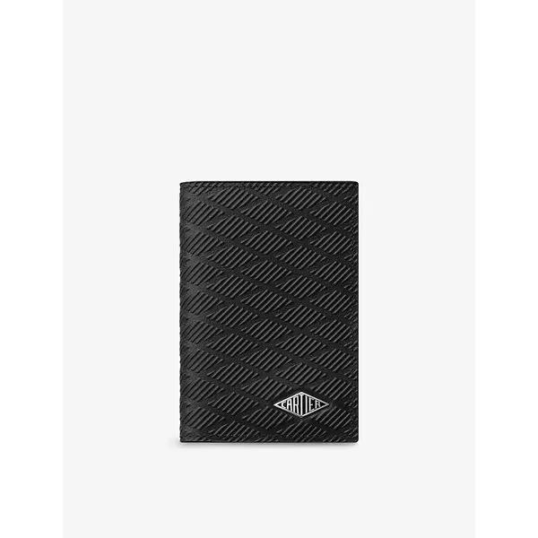 CARTIER Losange Leather Card Holder - Black