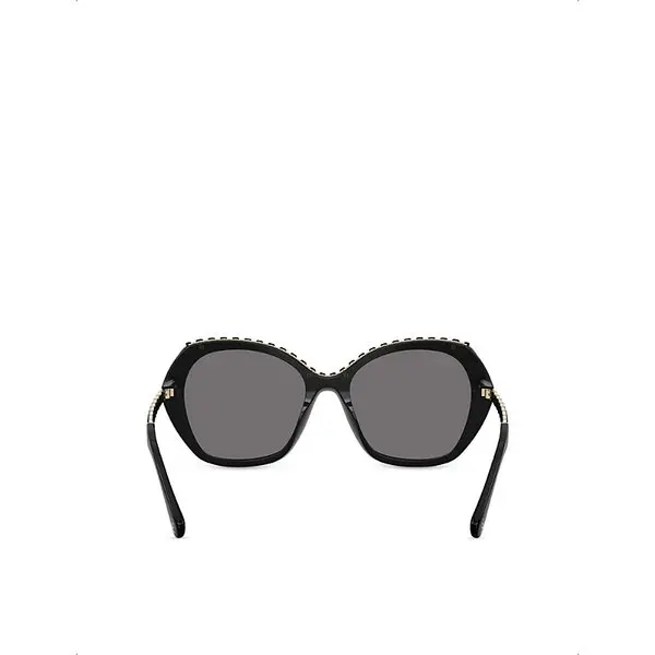 Chanel Butterfly Acetate Sunglasses - Black