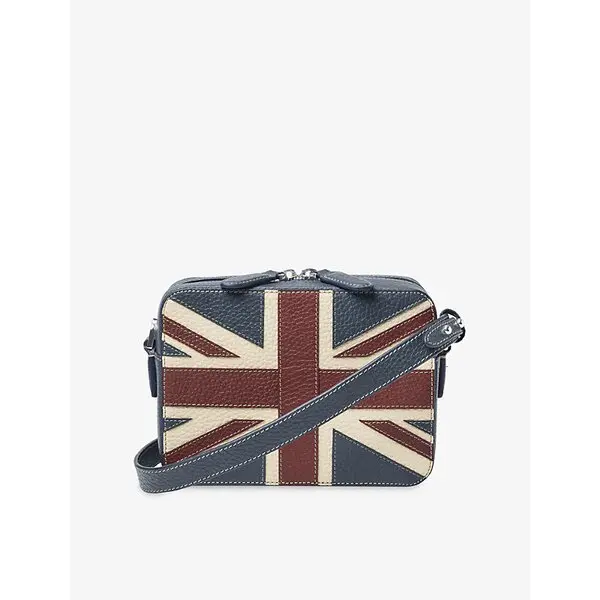 ASPINAL OF LONDON Union Jack Leather Camera Bag - Brit