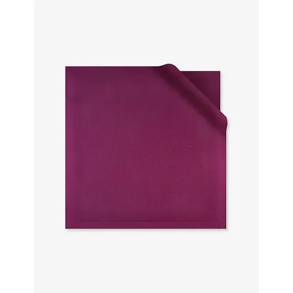 BVLGARI Lett Mx Voile Square Printed Silk Scarf - Violet