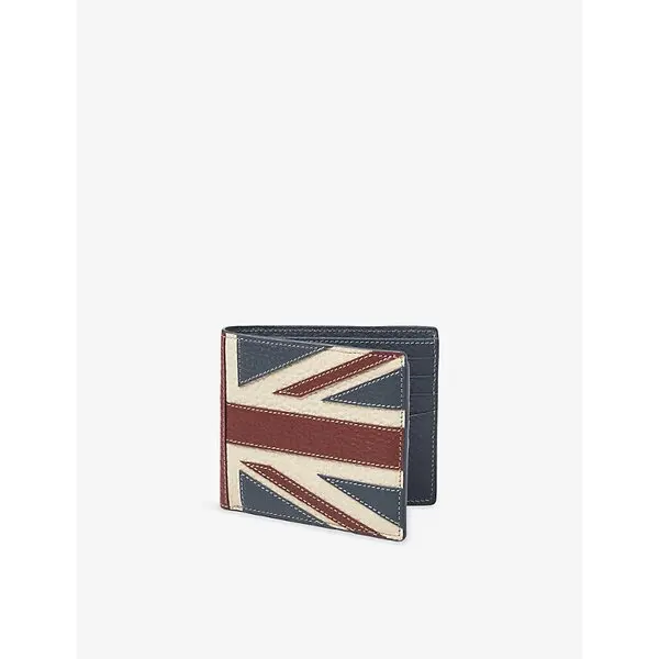 ASPINAL OF LONDON Union Jack Billfold Leather Wallet