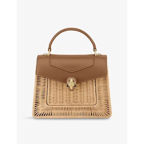 BVLGARI Serpenti Forever Top-handle Bag - Brown