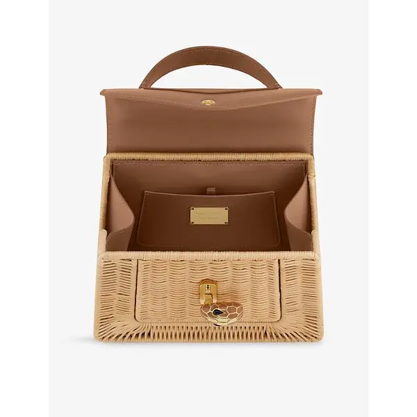 BVLGARI Serpenti Forever Top-handle Bag - Brown