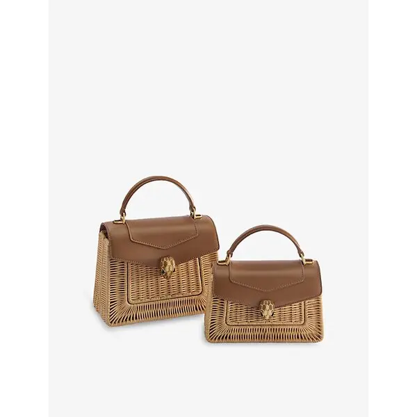 BVLGARI Serpenti Forever Top-handle Bag - Brown
