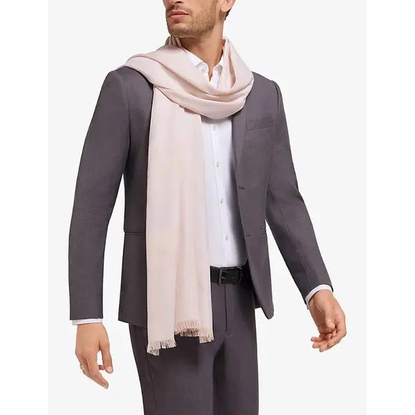 BVLGARI Logo Cashmere Stole Scarf