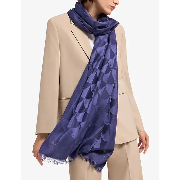 BVLGARI Maxi Calla Silk Stole Scarf