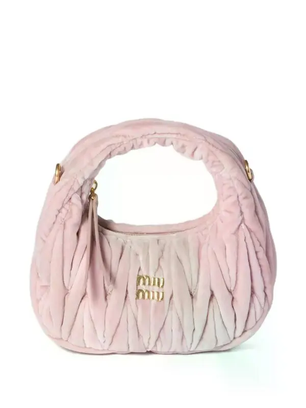 Miu Miu Wander Mini Bag With Matelassé Effect - Pink