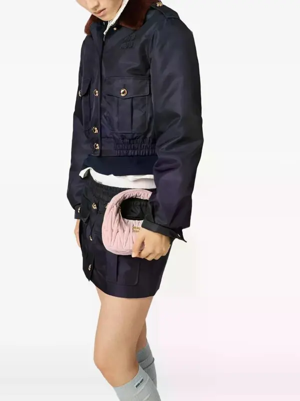 Miu Miu Wander Mini Bag With Matelassé Effect - Pink