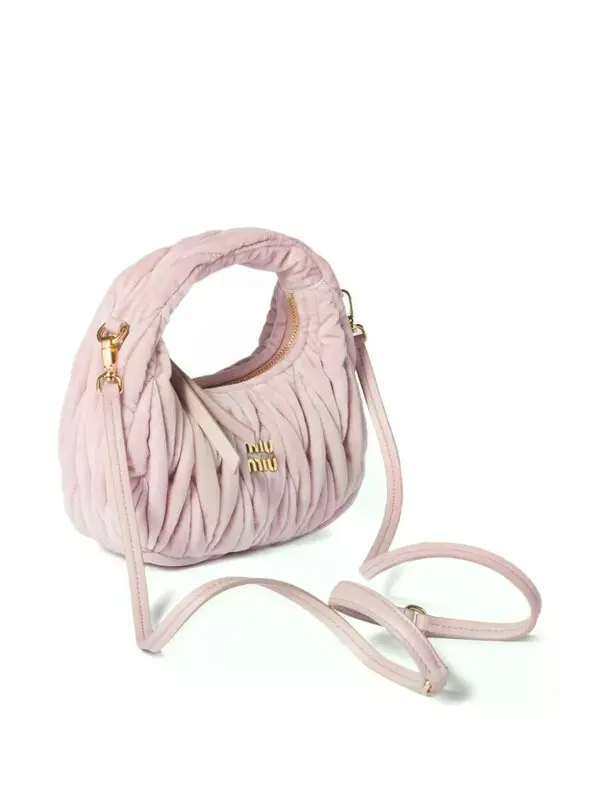 Miu Miu Wander Mini Bag With Matelassé Effect - Pink