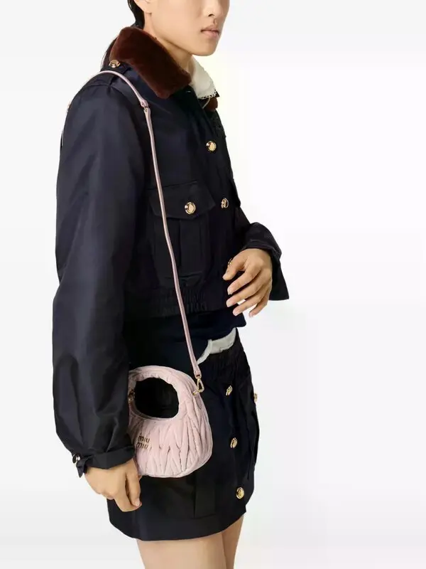 Miu Miu Wander Mini Bag With Matelassé Effect - Pink