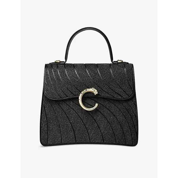Cartier Panthère De Top-handle Bag - Black
