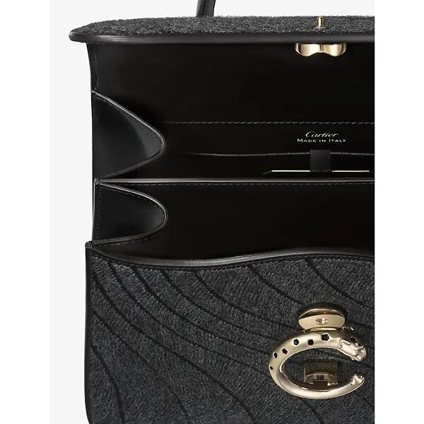 Cartier Panthère De Top-handle Bag - Black