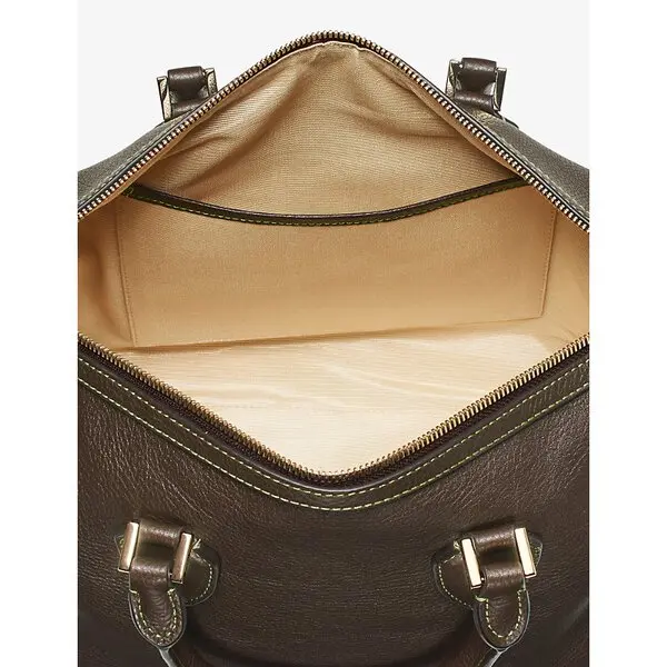 ASPINAL OF LONDON Hudson Leather Bowling Bag - Darkbrown