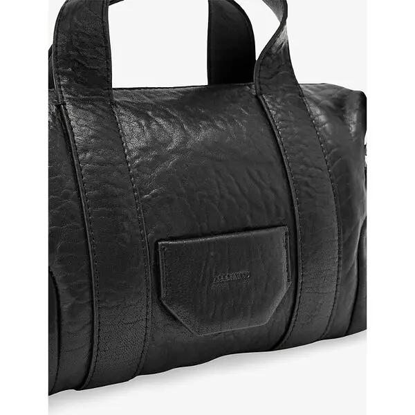 ALLSAINTS Ares Leather Cross-body Bag - Black/silver