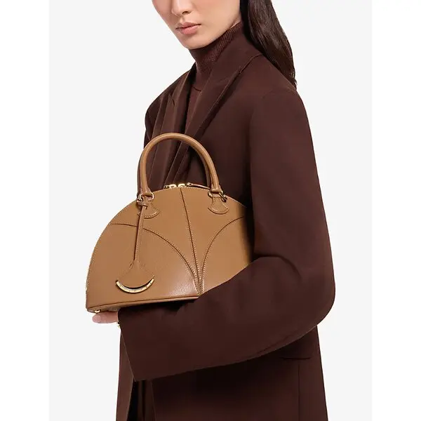BVLGARI Divas' Dream Marquise Medium Leather Top Handle Bag