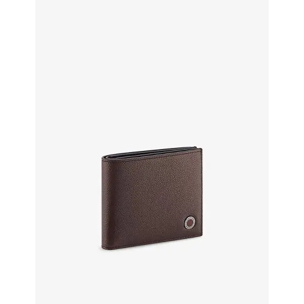 BVLGARI Hipster Leather Compact Wallet - Brown