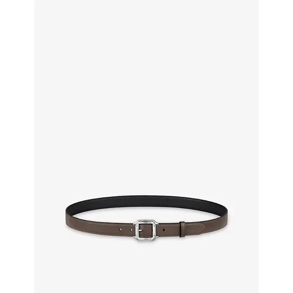 CARTIER Santos De Leather Belt - Black