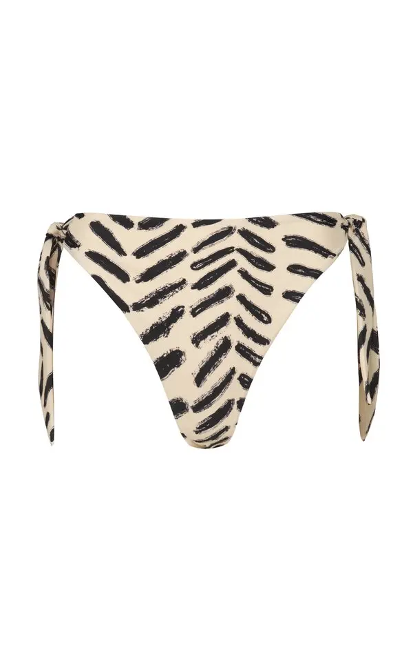 Johanna Ortiz Printed Bikini Bottoms - Ivory