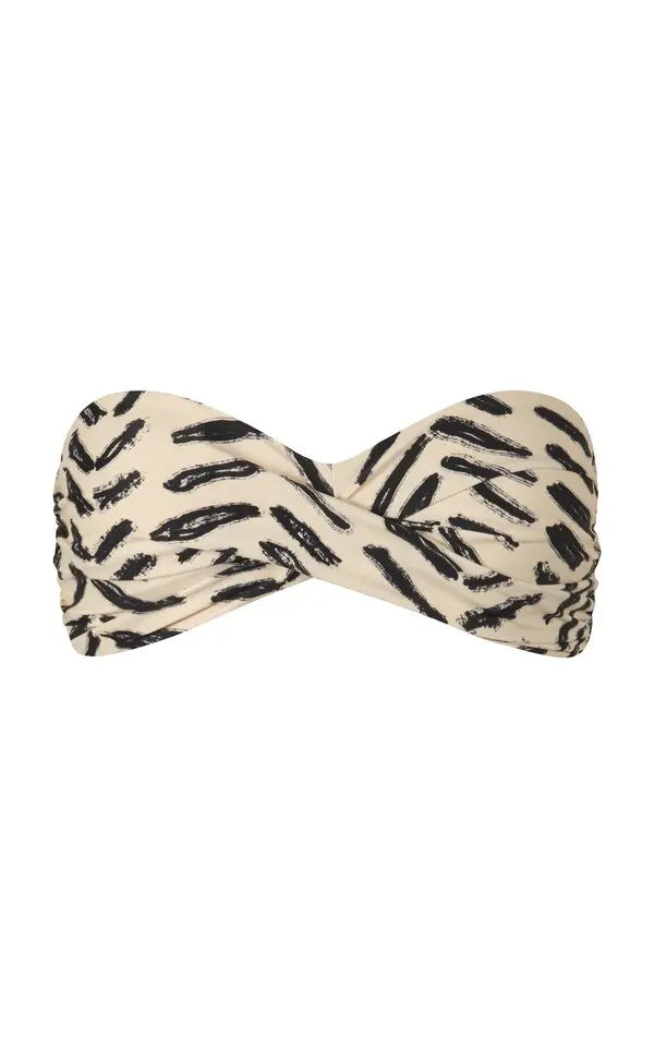 Johanna Ortiz Sea Sprite Printed Bikini Top - Ivory