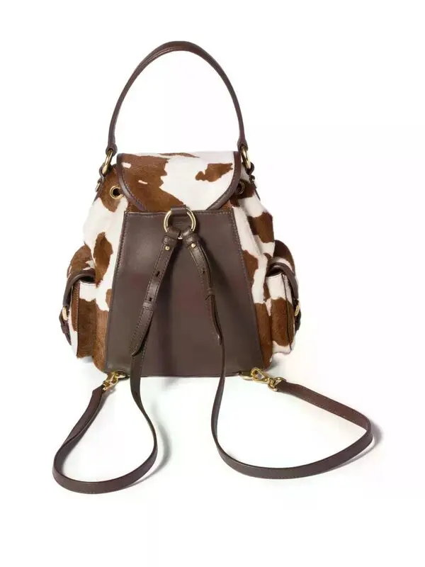 Miu Miu Animal-print Backpack - White