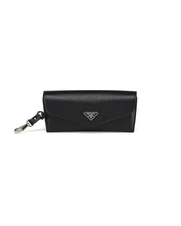 Prada Saffiano Leather Eyeglasses Case - Black