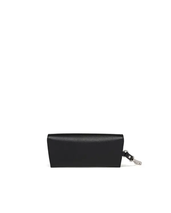 Prada Saffiano Leather Eyeglasses Case - Black