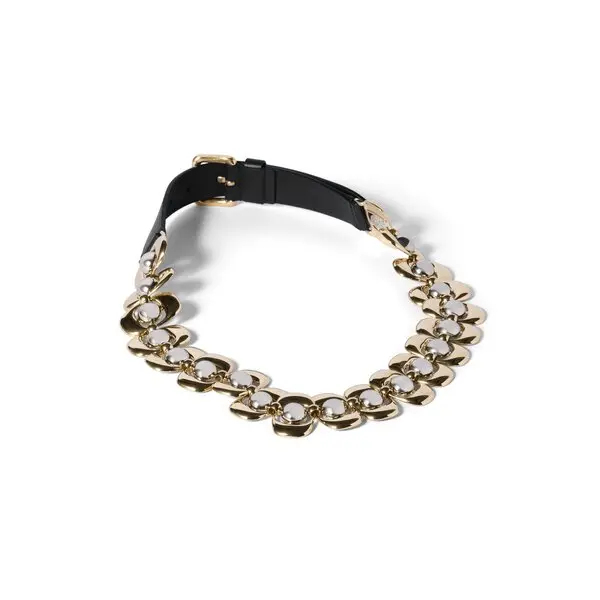 Miu Miu Leather And Metal Belt - Black