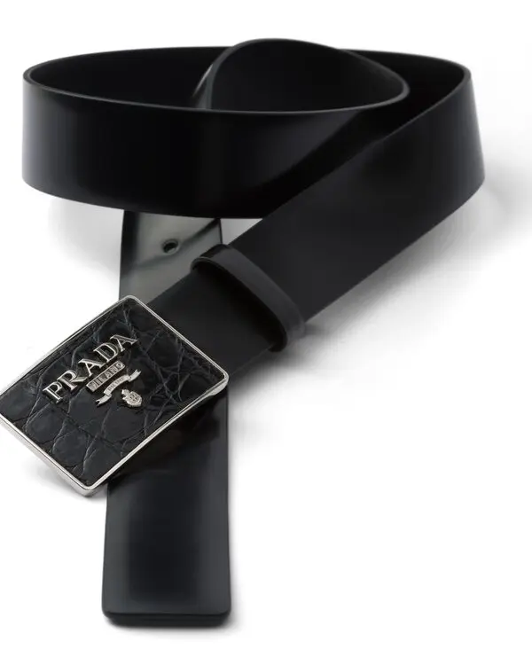Prada Saffiano Leather Belt