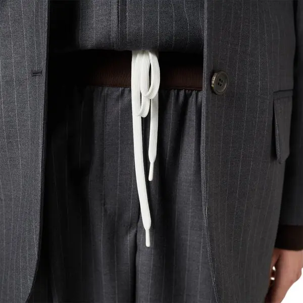 Miu Miu Pinstripe Straight Pants