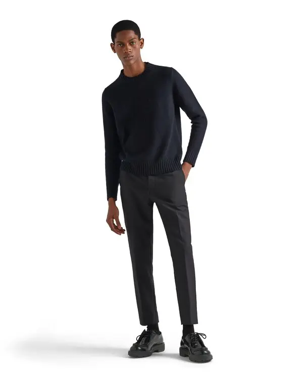 Prada Wool And Cashmere Crew-neck Sweater