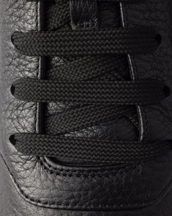 Prada Prax 2.0 Leather Sneakers - Black