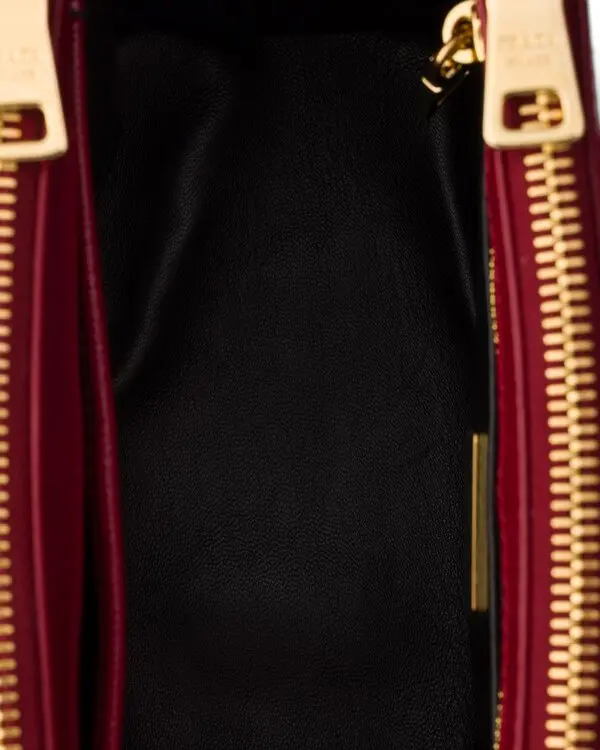 Prada Galleria Saffiano Leather Mini-bag - Cherry Red