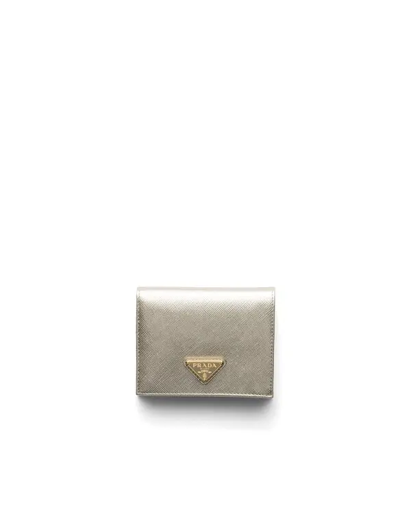 Prada Small Saffiano Leather Wallet - Pyrite
