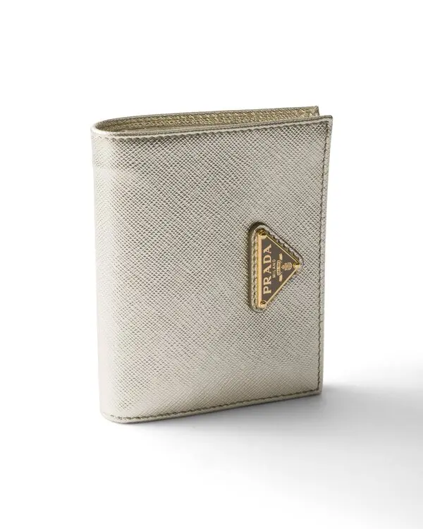 Prada Small Saffiano Leather Wallet - Pyrite