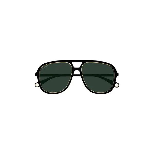 Gucci Round Frame Sunglasses - Black
