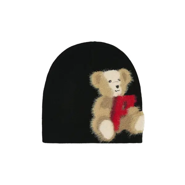 PALACE P Bear Nein Cuff Beanie - Black