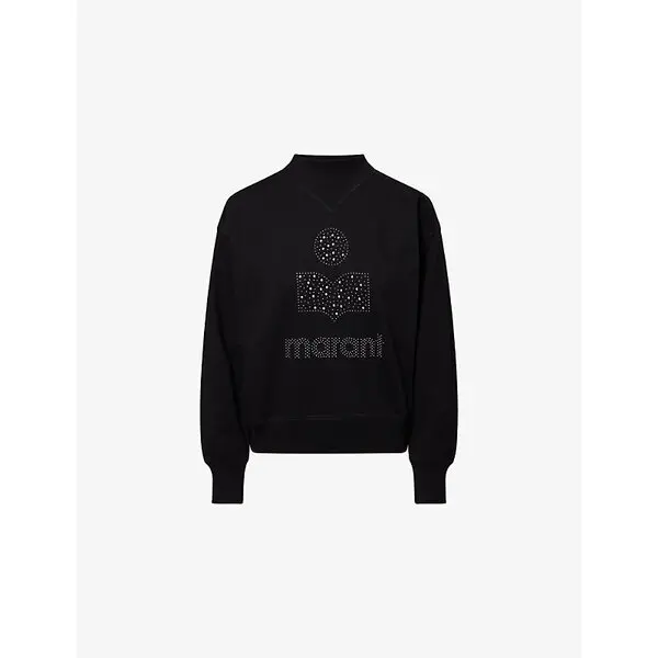 Isabel Marant Étoile Cotton-blend Sweatshirt With Stud Embellishments
