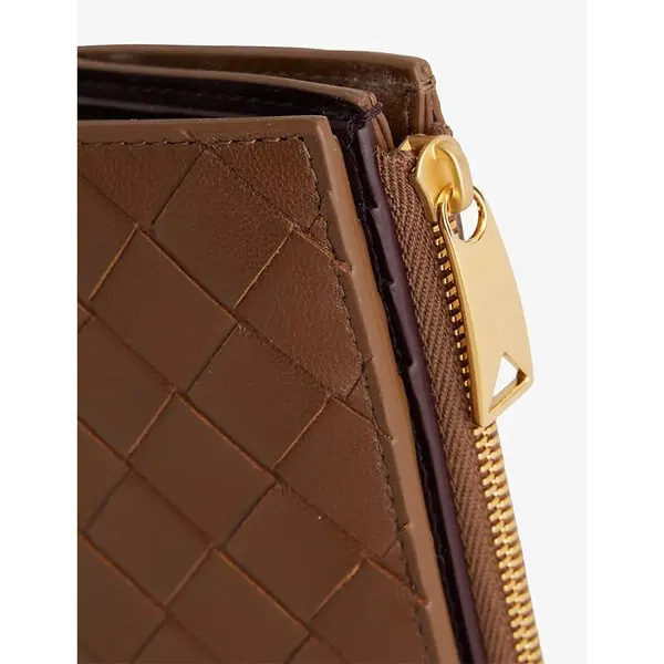 Bottega Veneta Intrecciato Small Bi-fold Leather Wallet