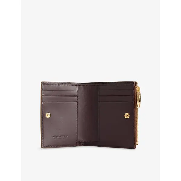 Bottega Veneta Intrecciato Small Bi-fold Leather Wallet