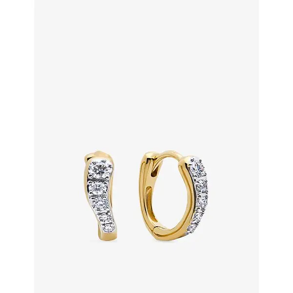 Monica Vinader Riva Lab-grown Diamond Hoop Earrings - Gold