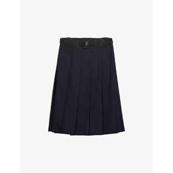 Prada Wool Midi Skirt