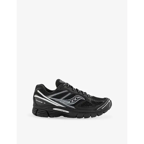 Saucony Progrid Guide Woven Trainers - Black Silver