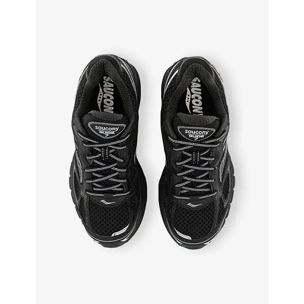Saucony Progrid Guide Woven Trainers - Black Silver
