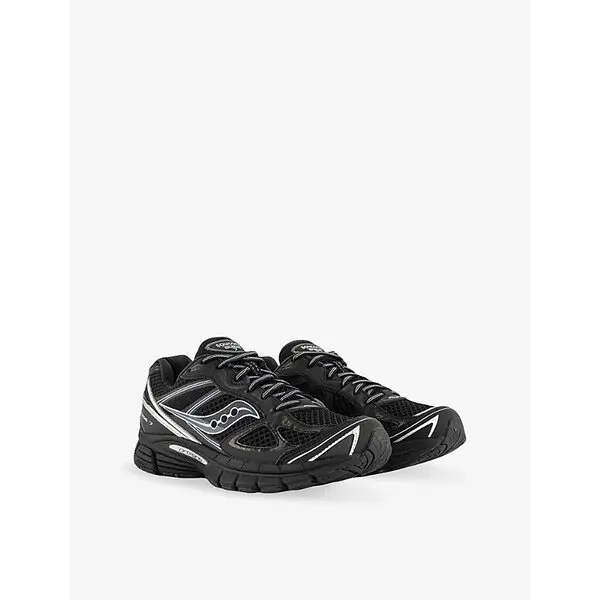 Saucony Progrid Guide Woven Trainers - Black Silver