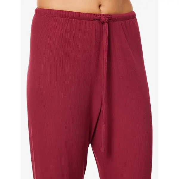THE NAP CO Stretch Ribbed Long-sleeve Modal-jersey Pyjama Set