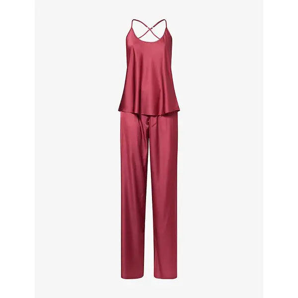 THE NAP CO Cami And Trouser Pyjama Set - Plum