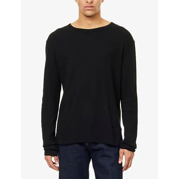 AUSTIN POST Thermal Crewneck Cotton Top