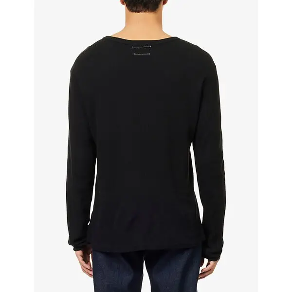 AUSTIN POST Thermal Crewneck Cotton Top