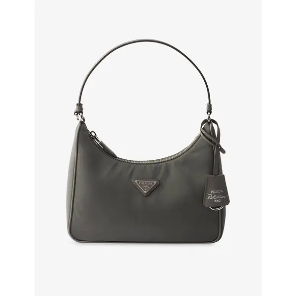 Prada Mini Re-edition 2005 Re-nylon Shoulder Bag - Grey